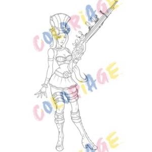 coloriage caitlyn 1 league of legends - Coloriage