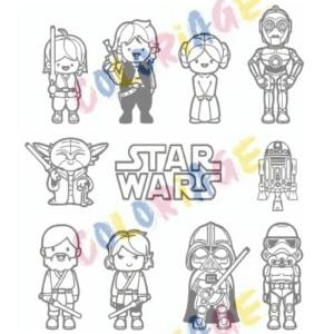 coloriage chibi star wars - Coloriage