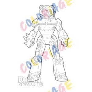 coloriage Mecha Team Fortnite - Coloriage