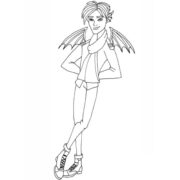 coloriage Monster high Garrott Duroque - Coloriage