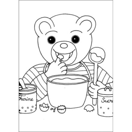 Petit Ours Brun - Coloriage