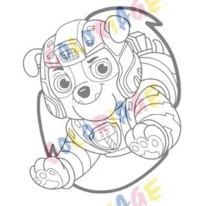 coloriage Pat Patrouille Ruben 3 - Coloriage